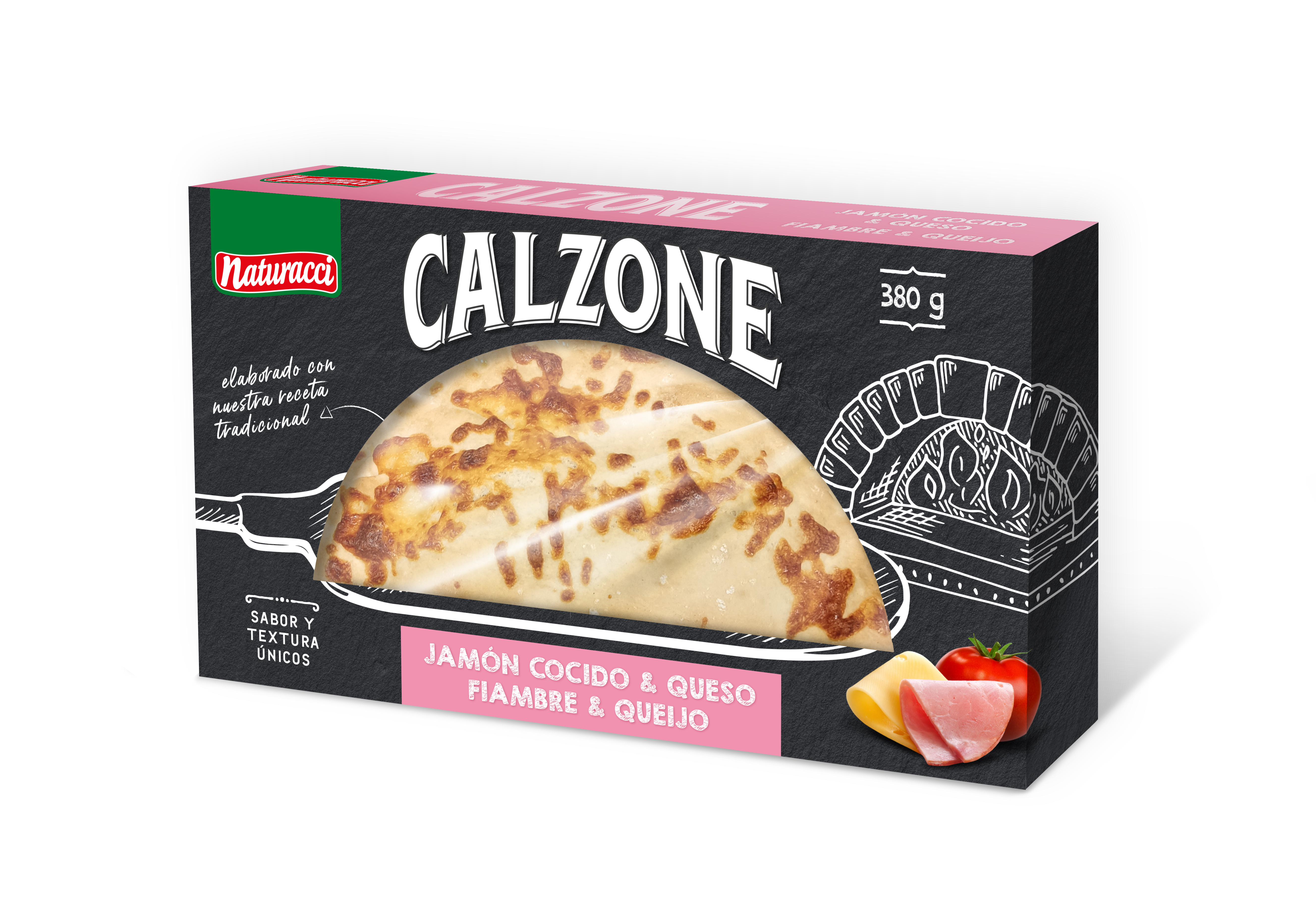 Calzone Naturacci de jamón y queso - Retail Actual
