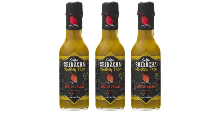 Salsa Sriracha Monkey Face con Plátano de Canarias y puré fermentado de ...