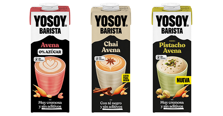 Yosoy Barista avena 0% azúcares, avena chai y avena pistacho - Retail ...