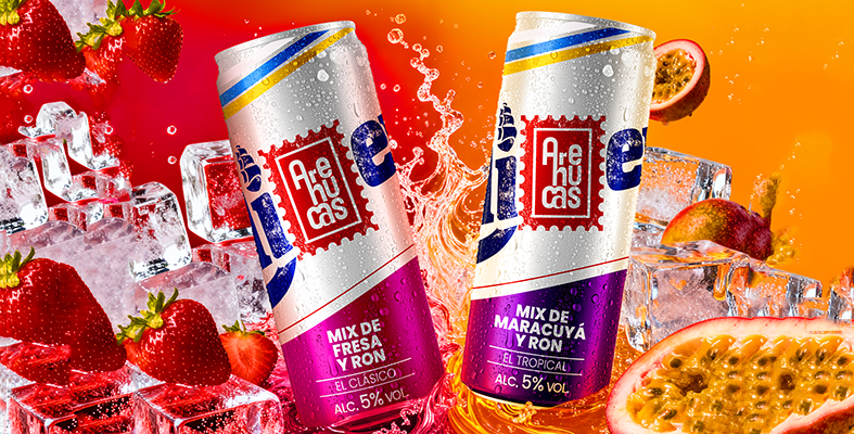 Arehucas MIX: la mezcla perfecta del ron con fresa y maracuyá con sabor ...