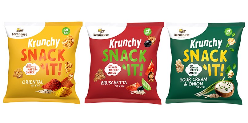 Snacks salados de muesli con avena ecológica horneada - Retail Actual