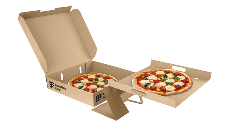 Caja de cartón para pizza que facilita su transporte y consumo - Retail ...