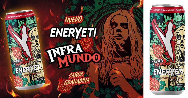 Eneryeti Inframundo: nueva bebida energética sabor granadina y sin ...